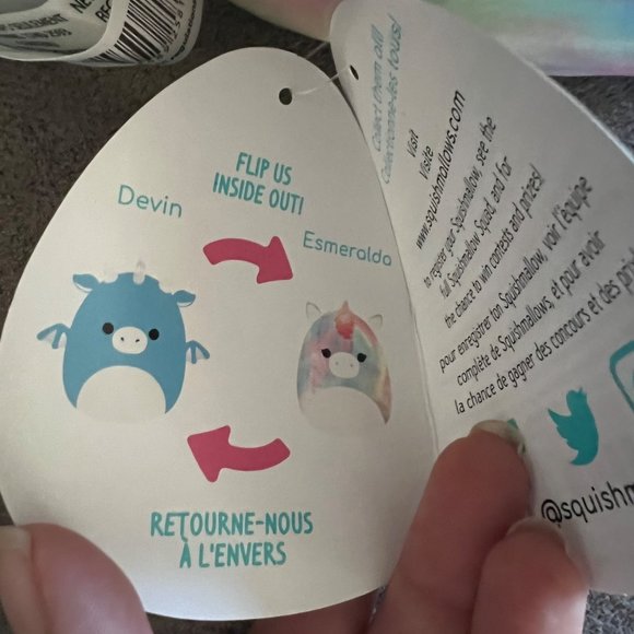 Squishmallows | Toys | Nwt 220 Flippamallows Devin The Dragon And ...